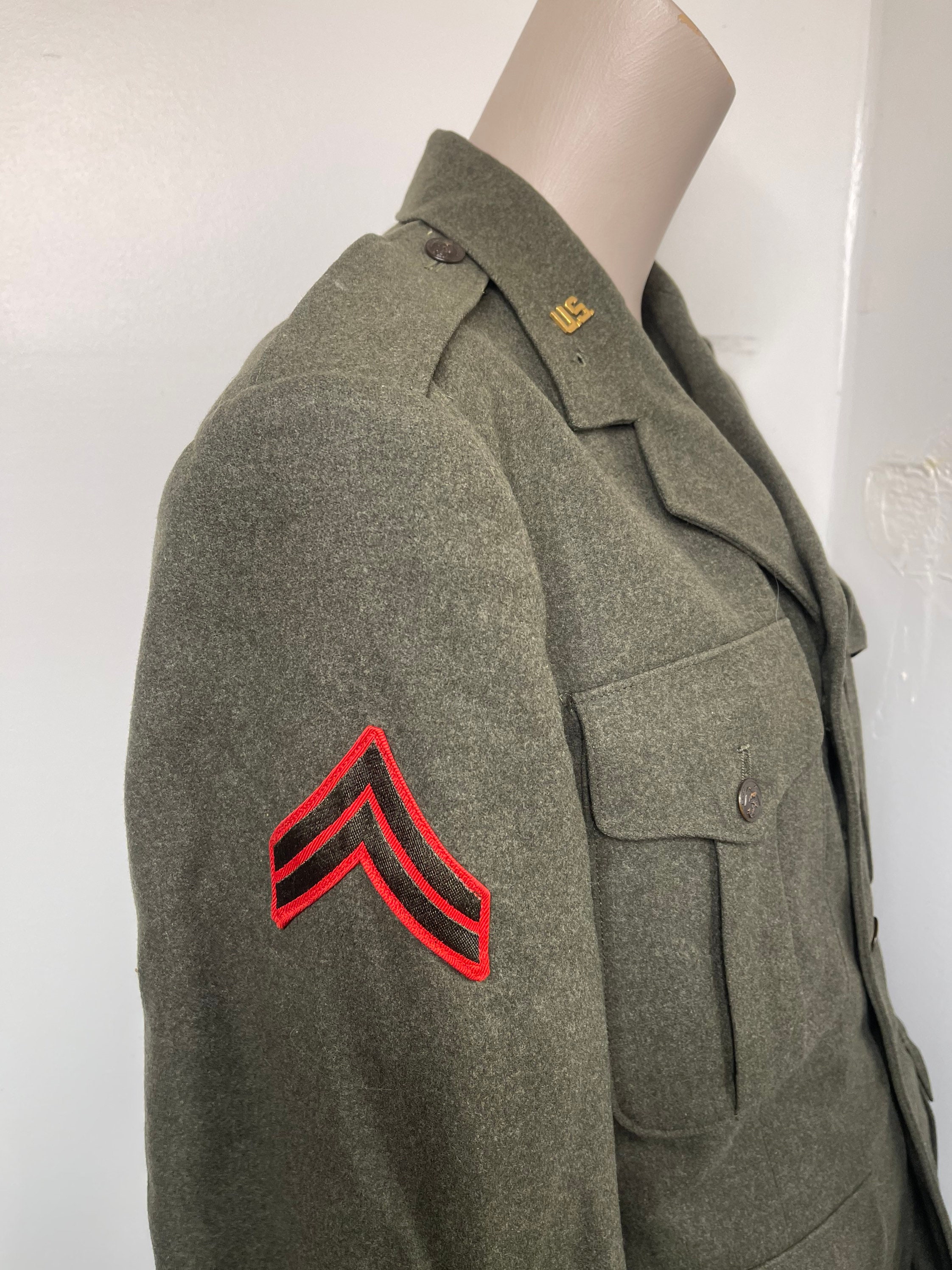 WW2 USMC Corporal Dress Uniform Jacket - Etsy