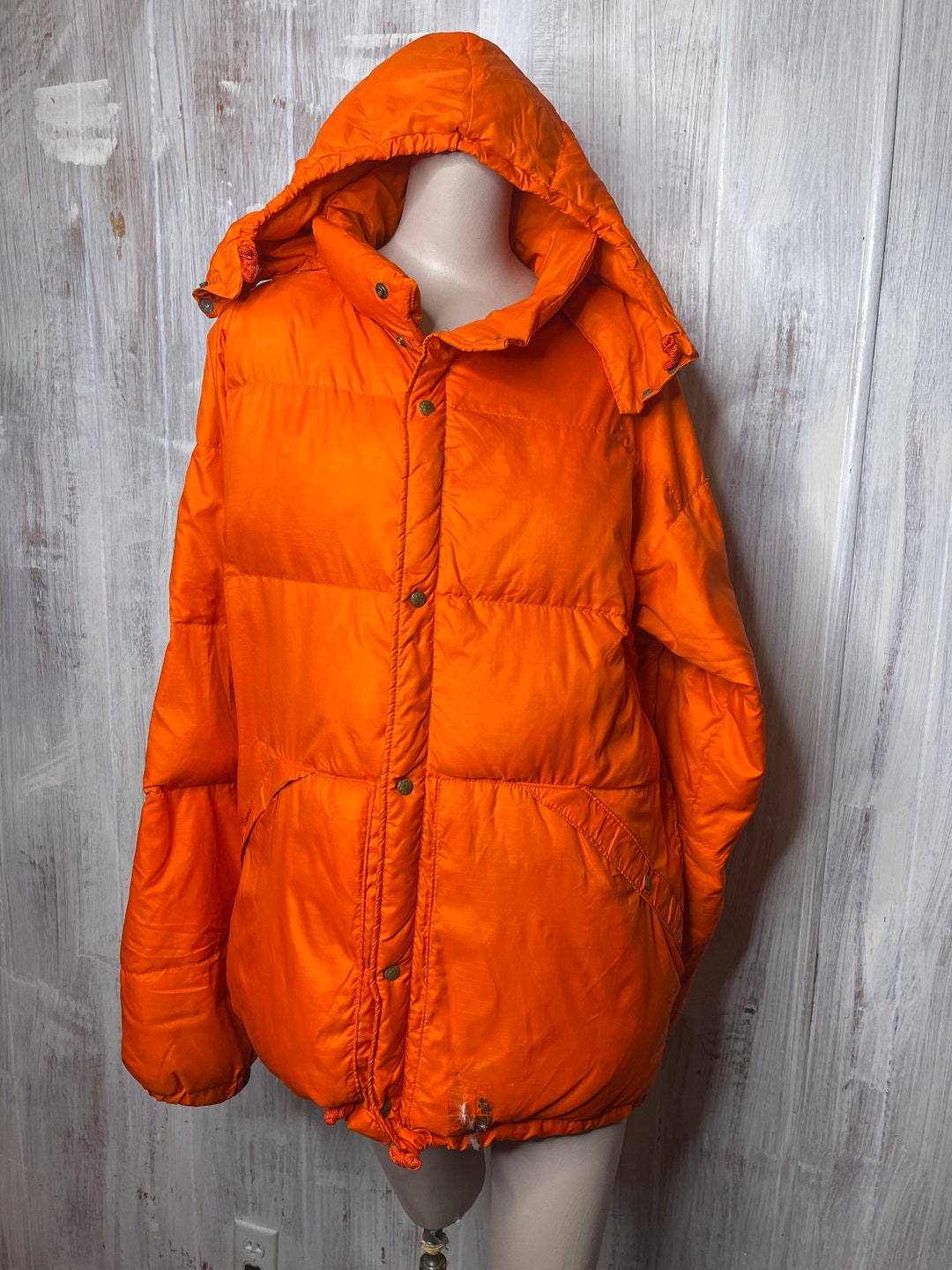 Alpine Designs Vintage Orange Goose Down Jacket - Etsy
