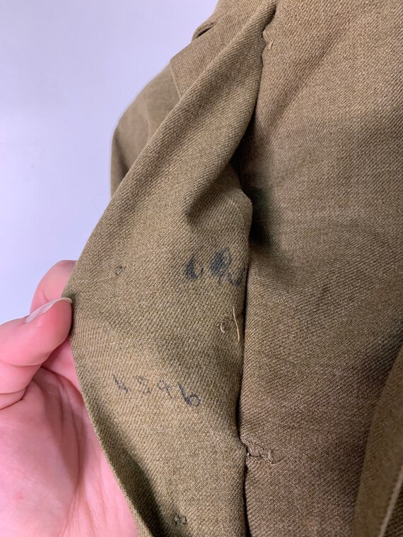 WW2 M1937 US Army flannel uniform shirt with Honorabl… - Gem