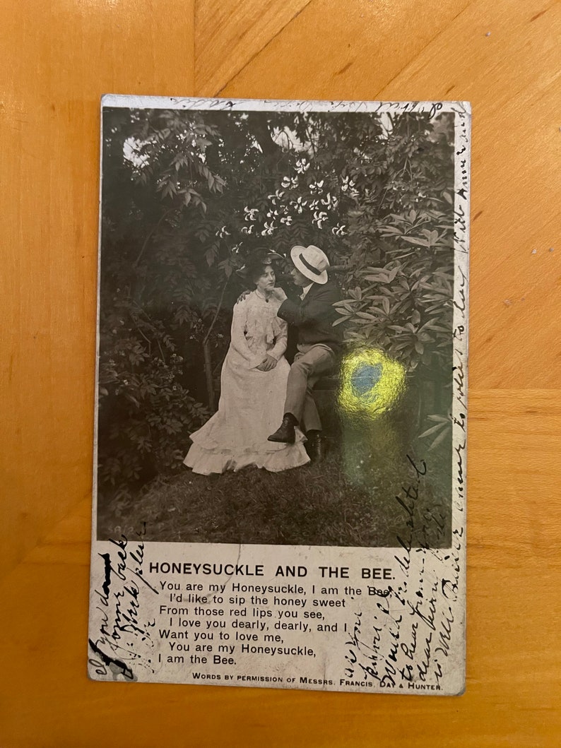 1900s RPPC Kissing Romantic Poem Postcard - Etsy