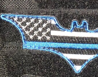 Wonder Woman Blue Line PVC Patch - Etsy