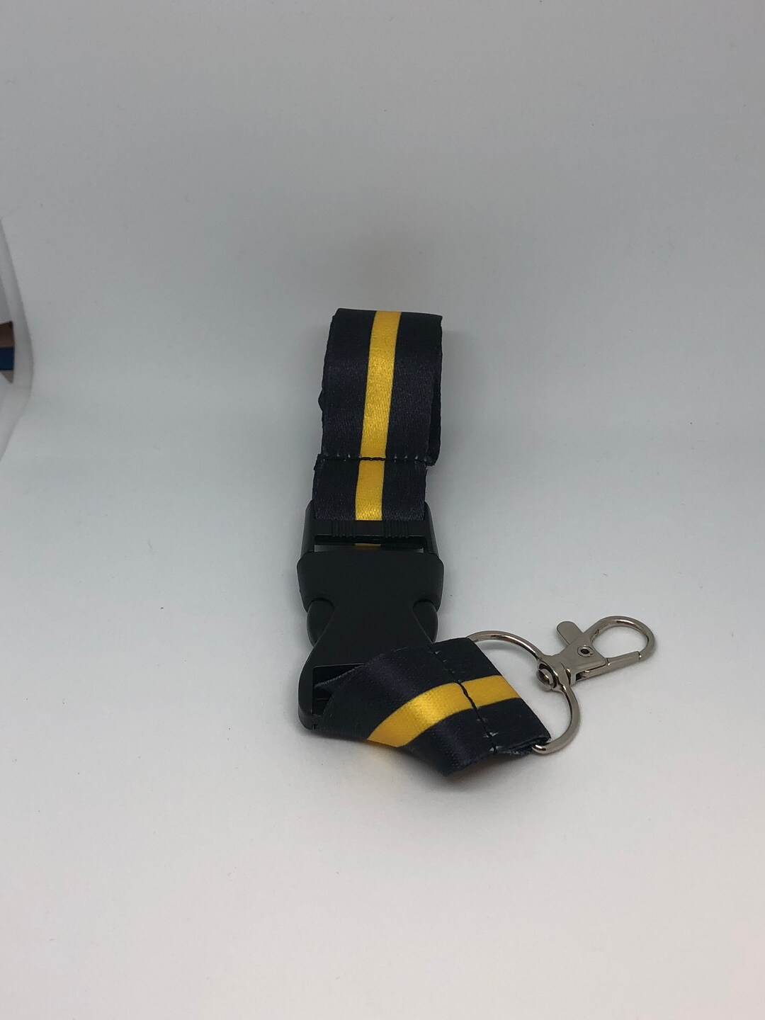 Thin Yellow Line Lanyard - Etsy