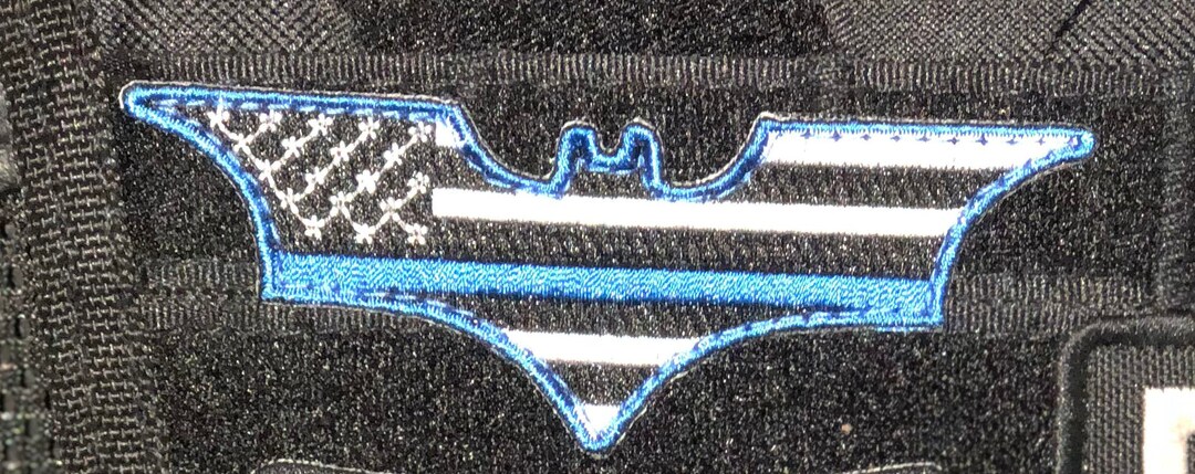 Batman Blue Line Patch - Etsy