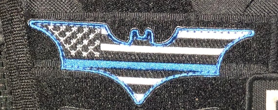Batman Blue Line Patch | Etsy