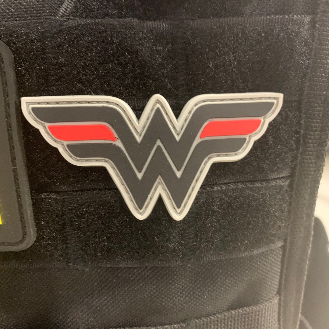 Wonder Woman Red Line PVC Patch - Etsy