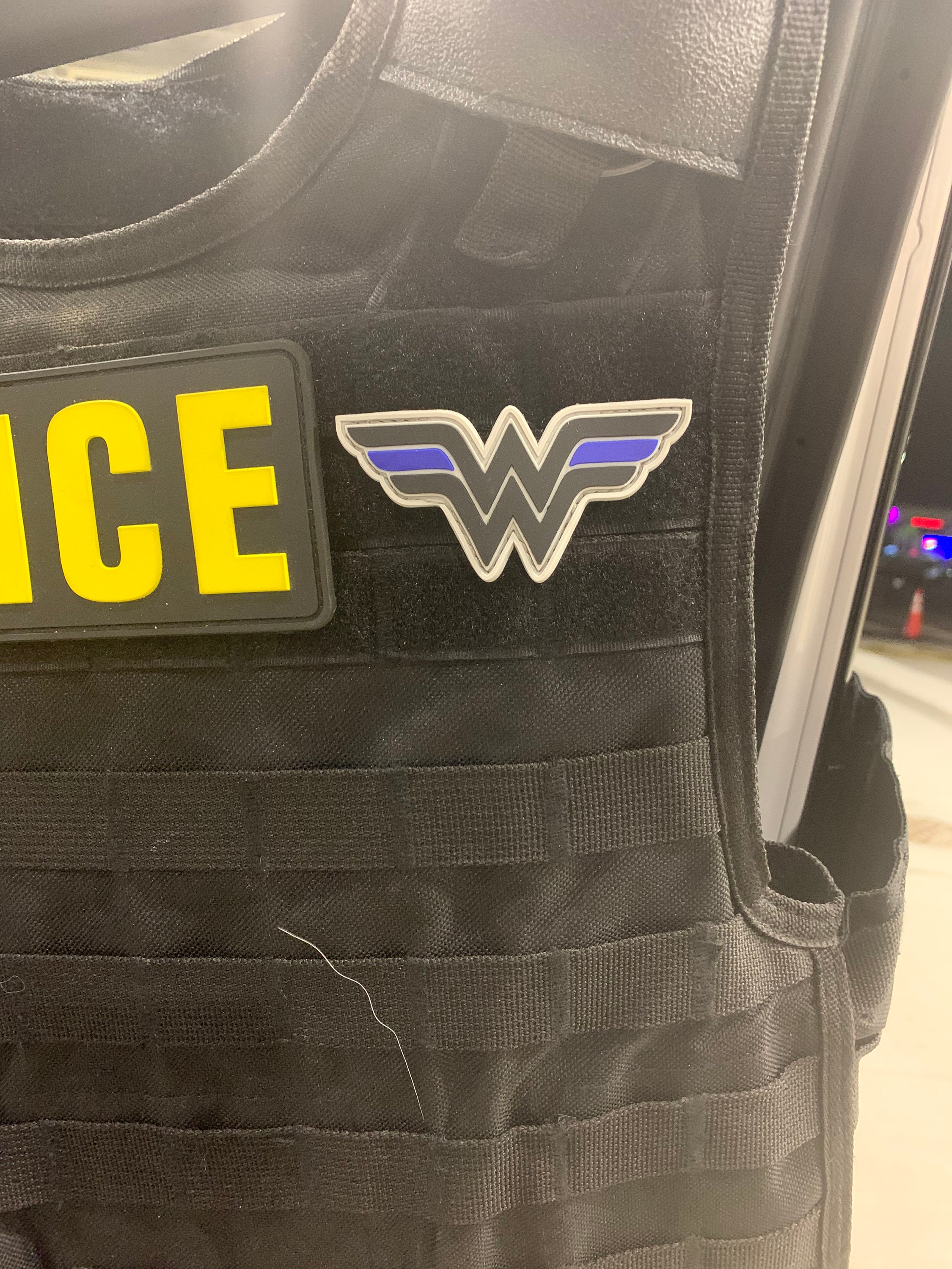 Wonder Woman Blue Line PVC Patch - Etsy Denmark