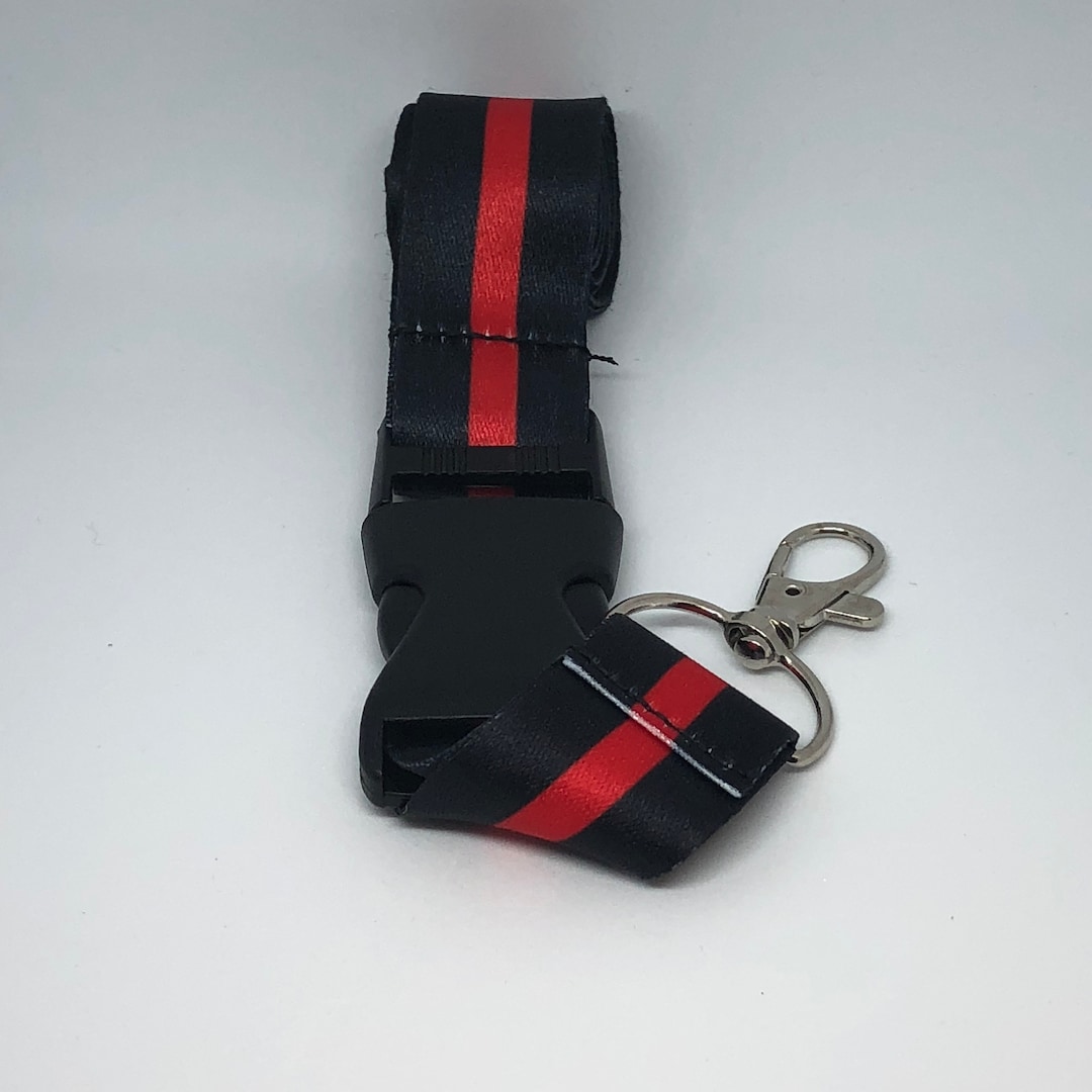 Thin Red Line Lanyard - Etsy