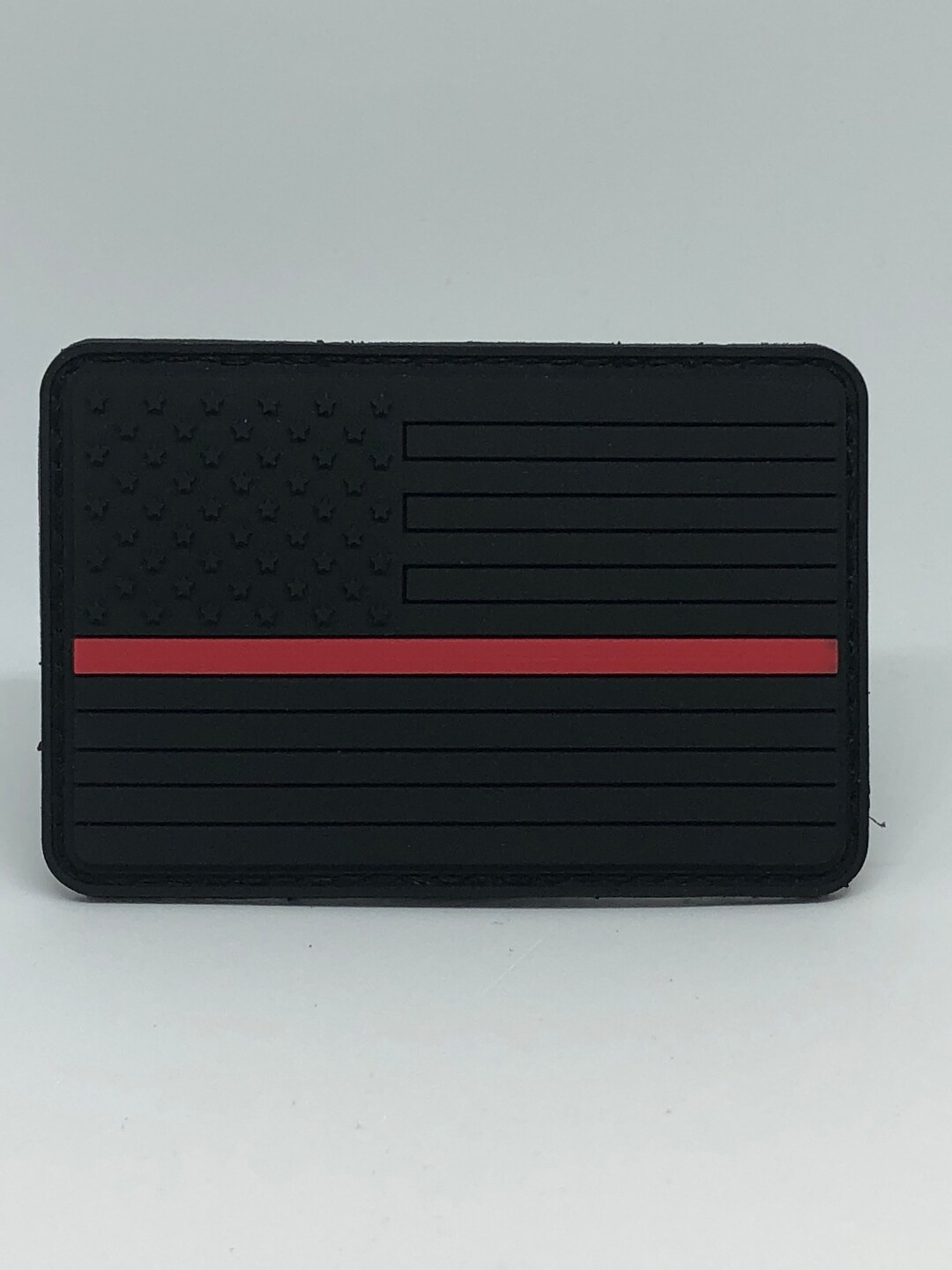 Thin Red Line PVC Patch - Etsy