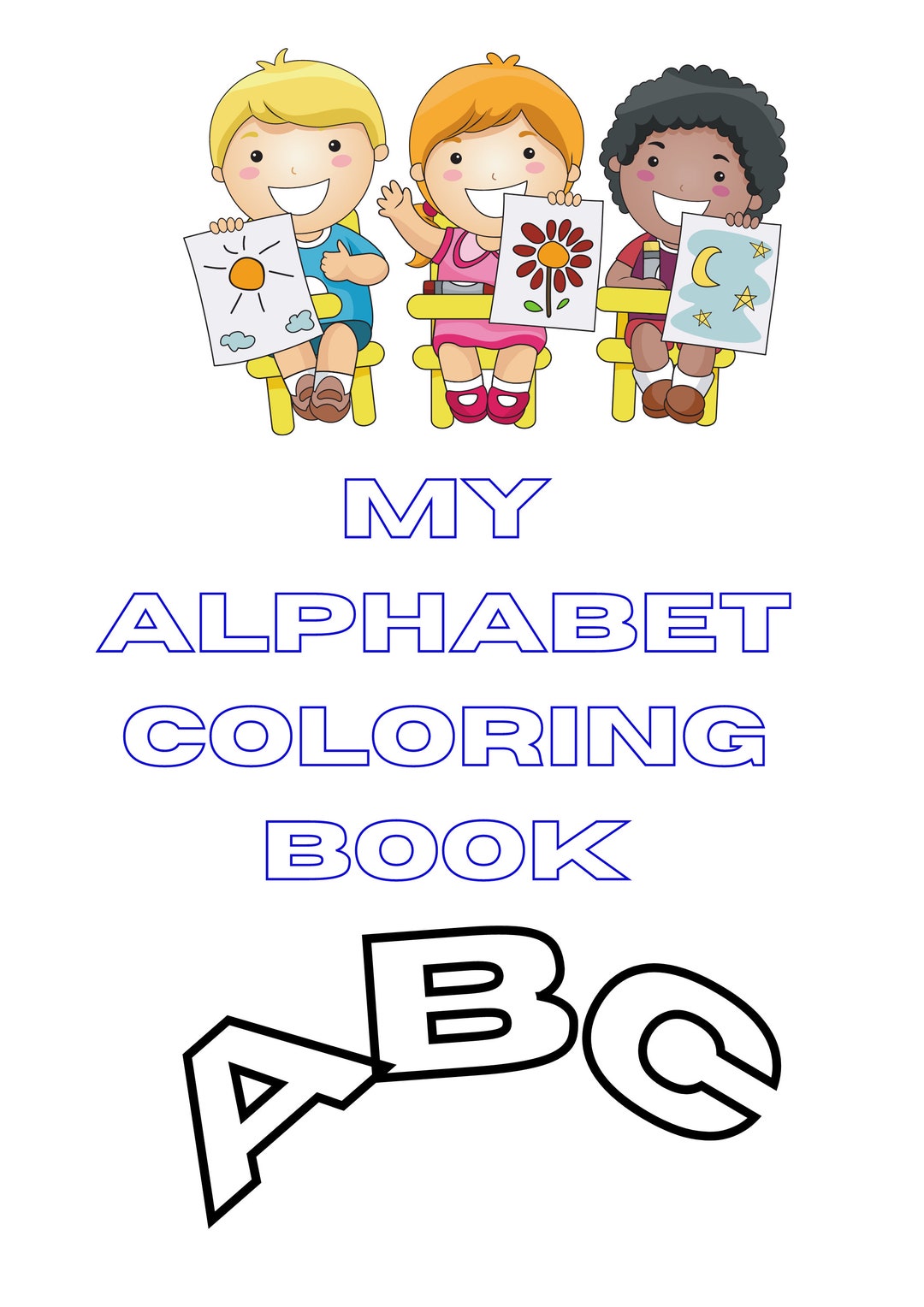 My Alphabet Coloring Book - Etsy
