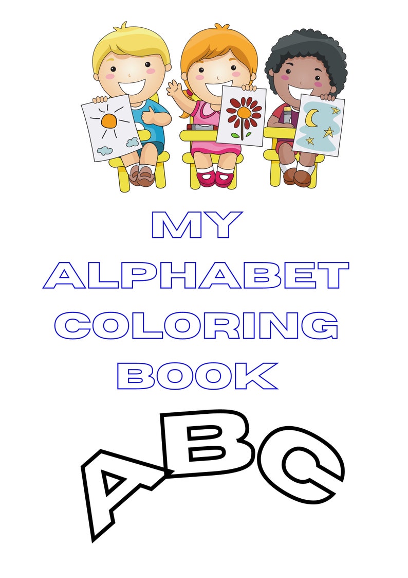 My Alphabet Coloring Book - Etsy