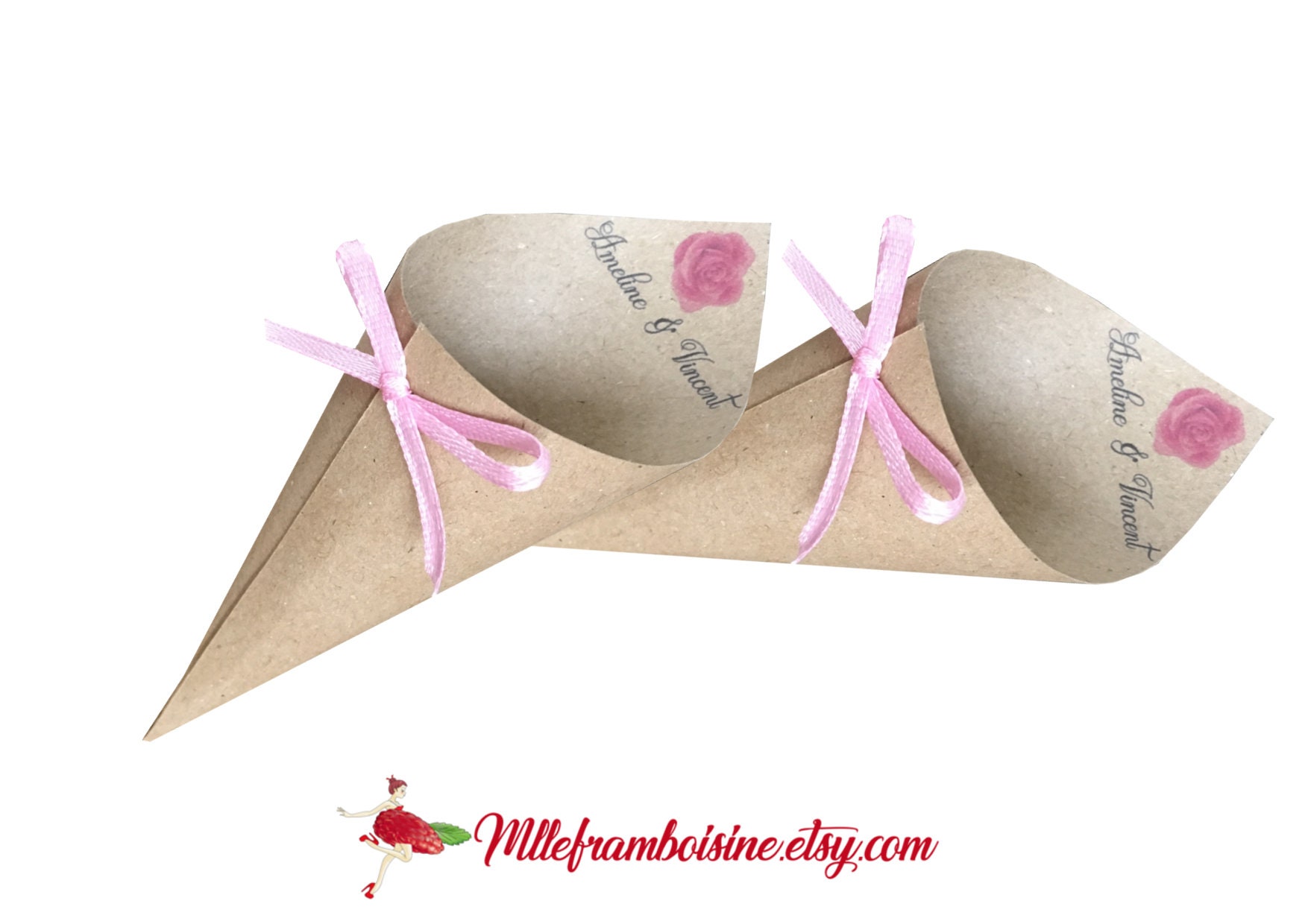 Mini Cornet for Confetti Church Outing Wedding Natural - Etsy UK