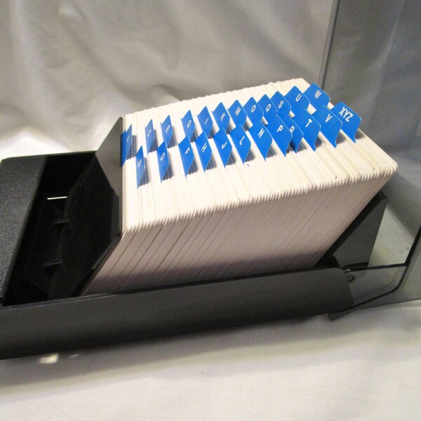 Address File Box - Etsy