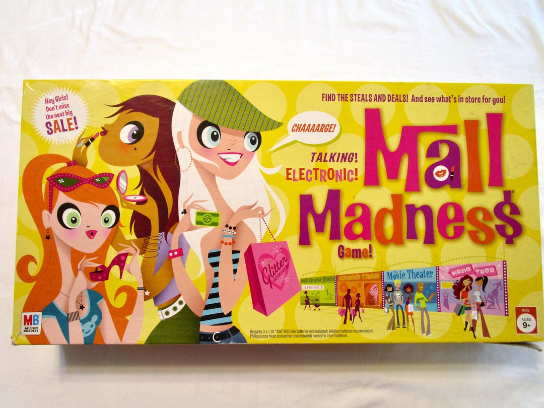 Vintage 2005 Mall Madness Board Game Electronic Complete Hasbro ...