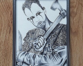 Floki Head Tattoo Vikings for Cosplay. Custom Made to Order. | Etsy