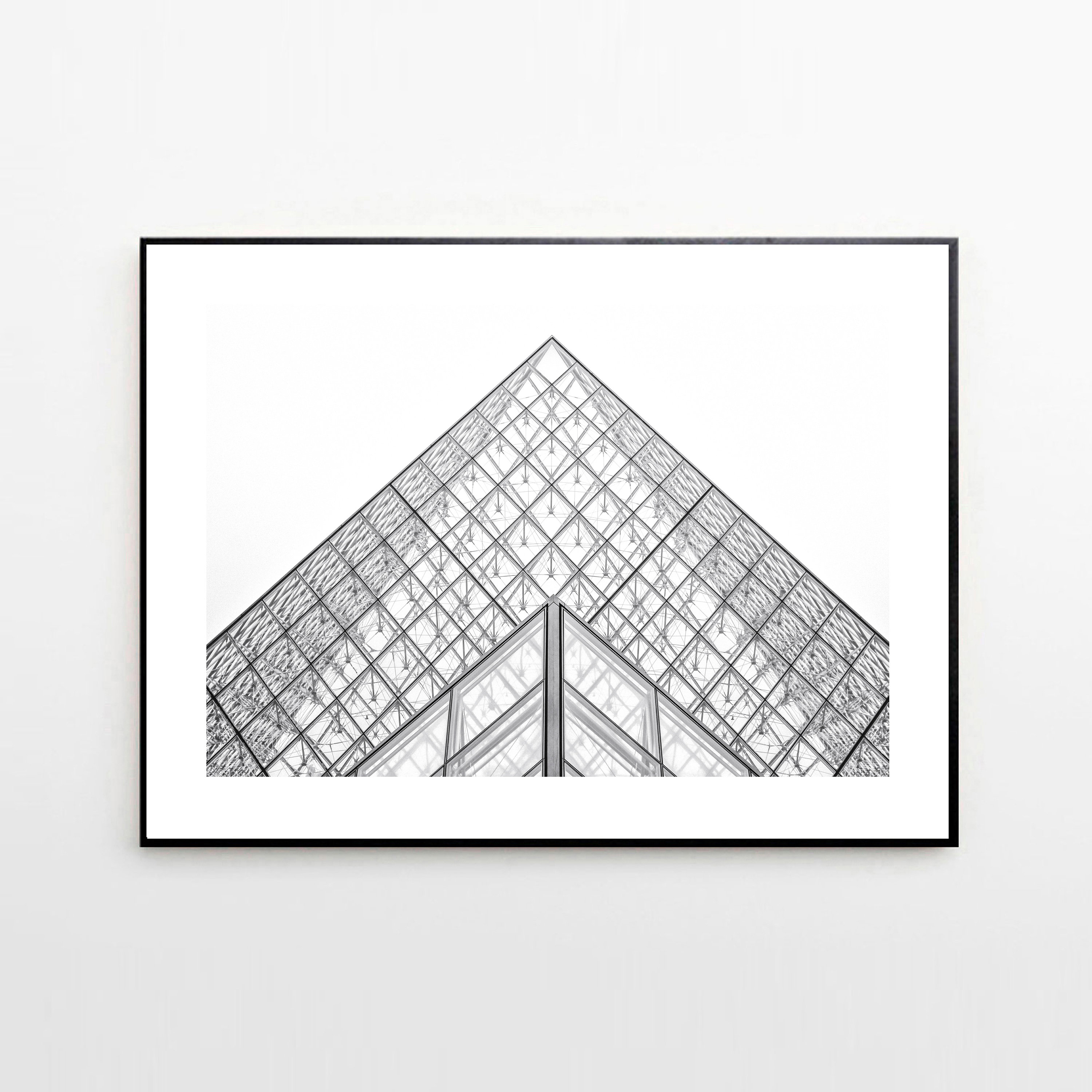 Abstract Print PRINTABLE ART Louvre Museum Glass Pyramid - Etsy