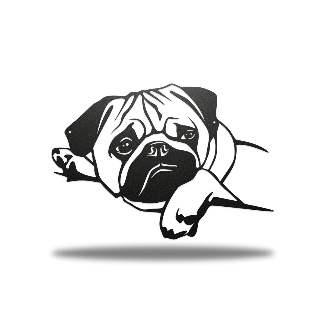 Pug Metal Wall Art - Etsy