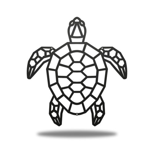 Geometric Turtle Wooden Wall Art Home Nursery Animal - Etsy