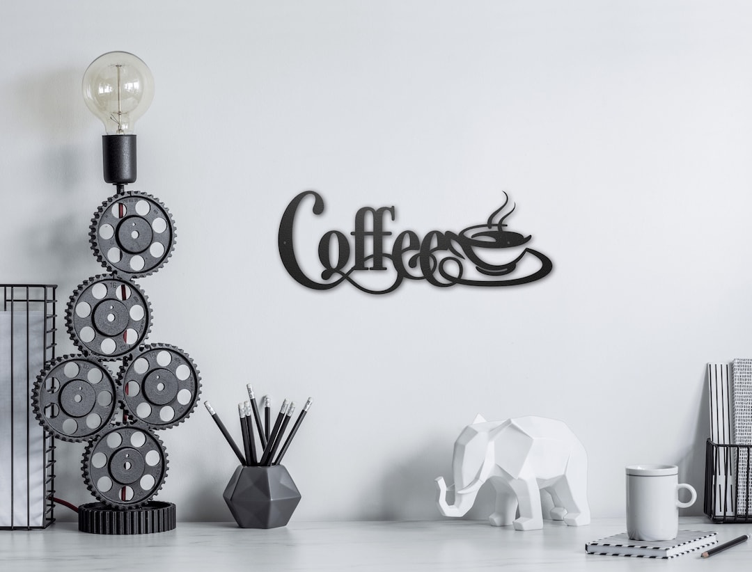 Coffee Sign Metal Wall Art - Etsy