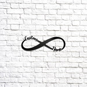Custom Name Infinity Sign - Etsy UK