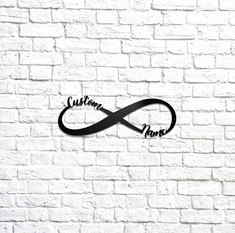Custom Name Infinity Sign - Etsy UK