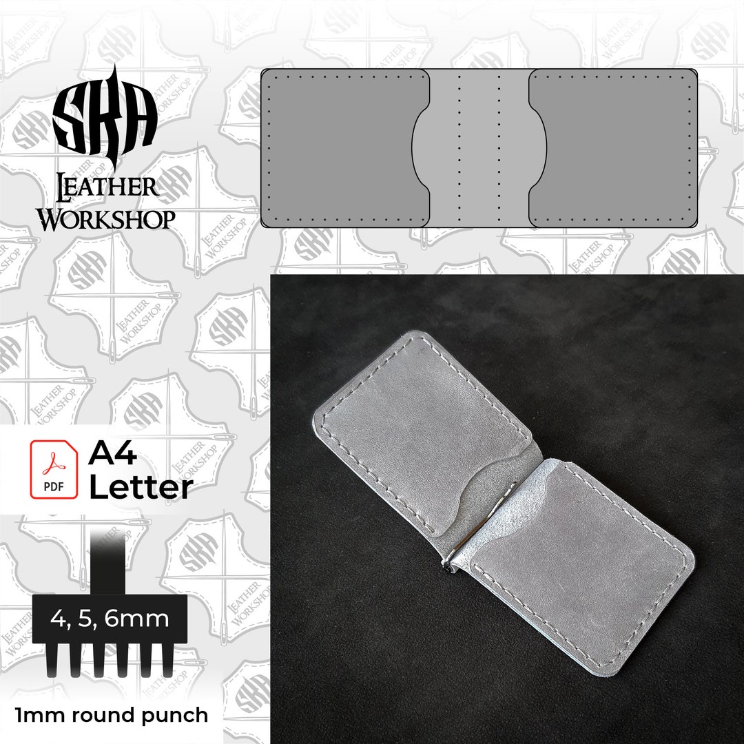 Leather Money Clip Wallet Pattern: Slim Design (PDF) - Etsy