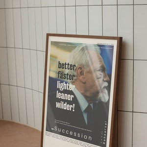 Succession Logan Roy Poster - S04E02 Rehearsal - Zitat Poster - Print ...