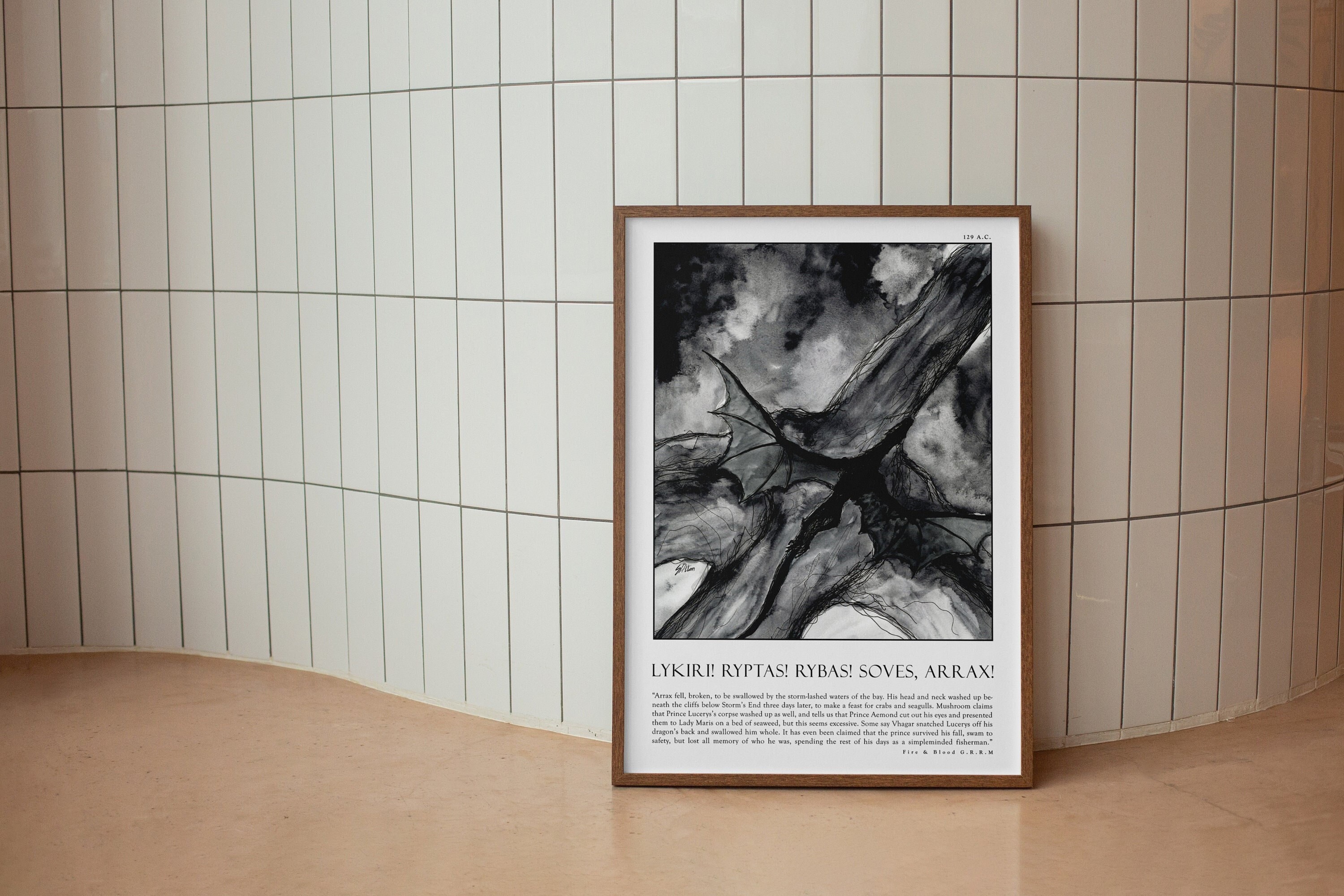 HOTD Fanmade Dragon Print - Valyrian Version - Soves, Arrax! - Arrax ...