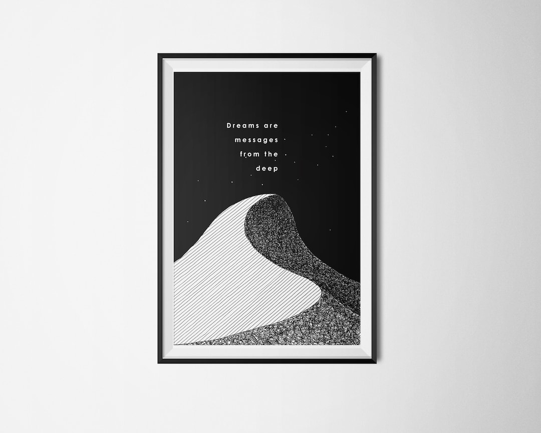 Dune Fanmade Quote Poster - Dreams Are Messages From the Deep - Instant ...