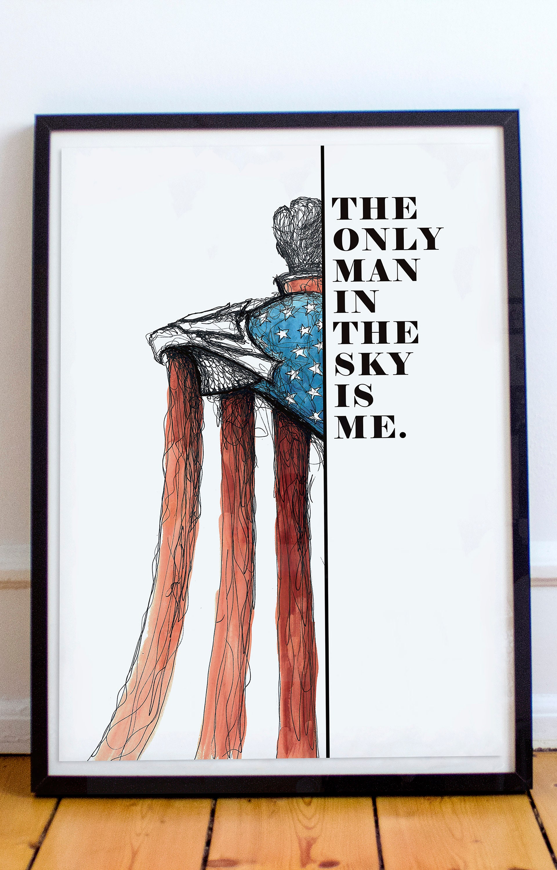 The Boys Homelander Poster the Only Man in the Sky is Me - Etsy