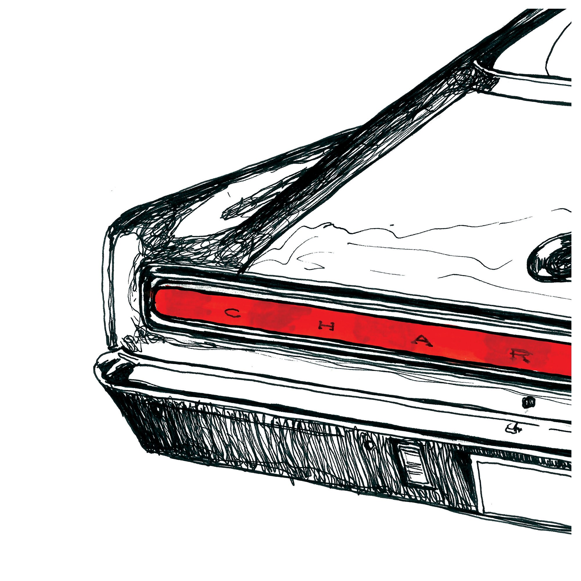 Dodge Charger 1966 - 2 - 60s Minimalist Car Poster - Muscle Car Art ...