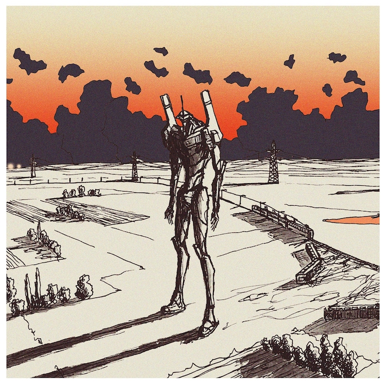 EVA UNIT 01 - Berserk - NG Evangelion - Hand Drawing - Altenative Anime ...