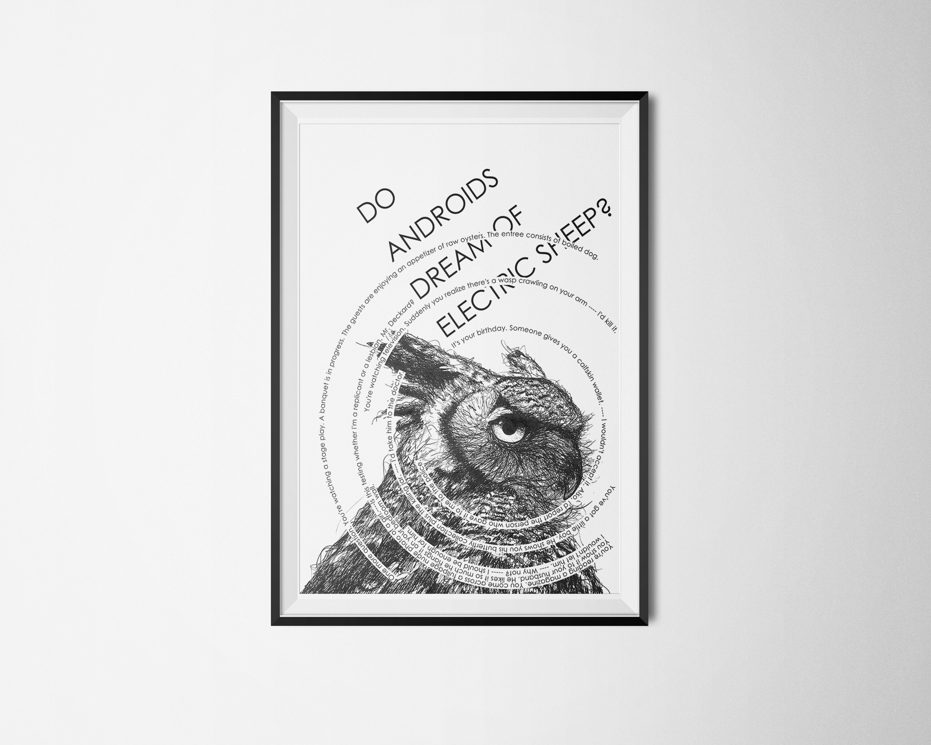 Blade Runner Poster the Owl V2 Do Androids Dream of Electric - Etsy