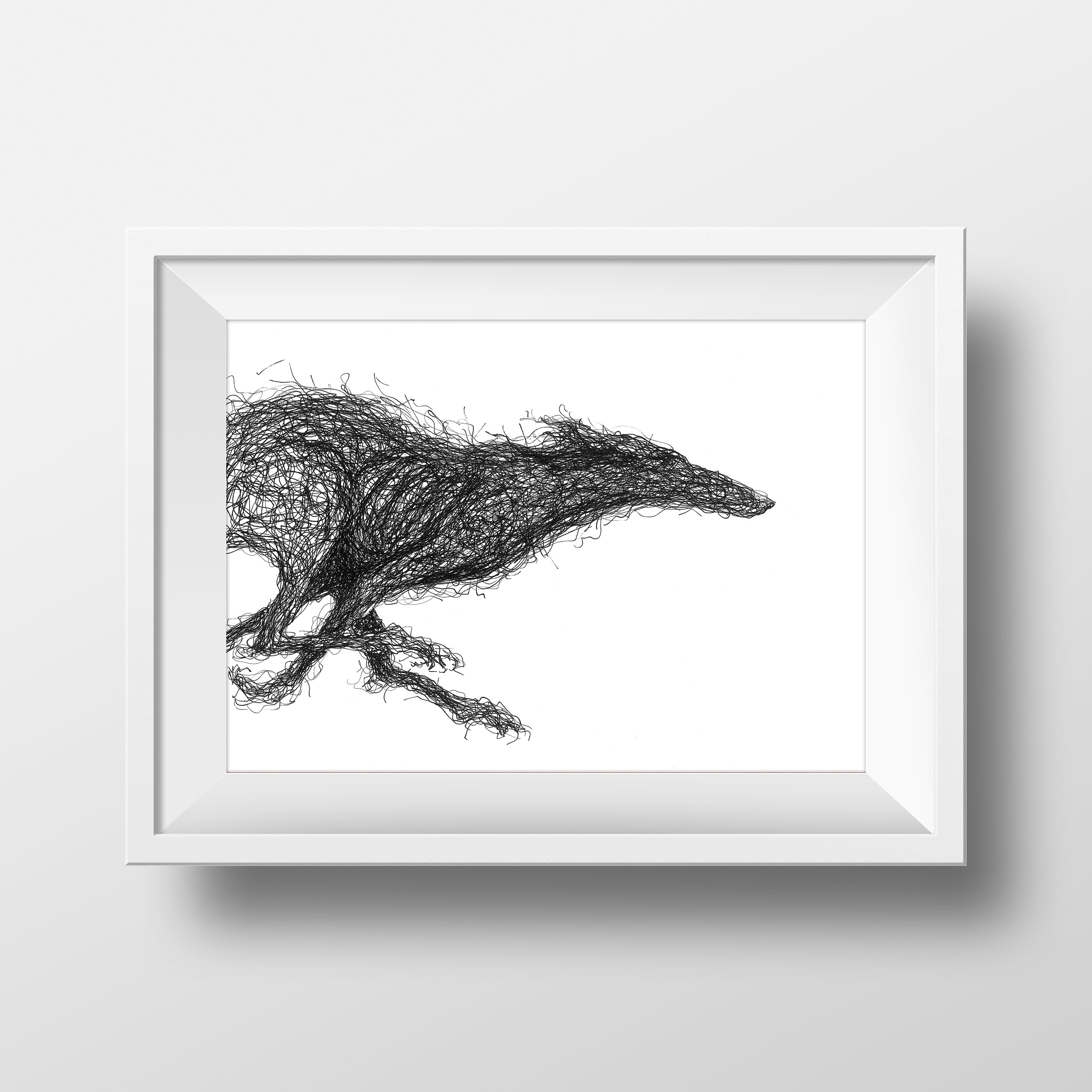 Running Greyhound Print - Ink Drawing - Instant Download - Etsy