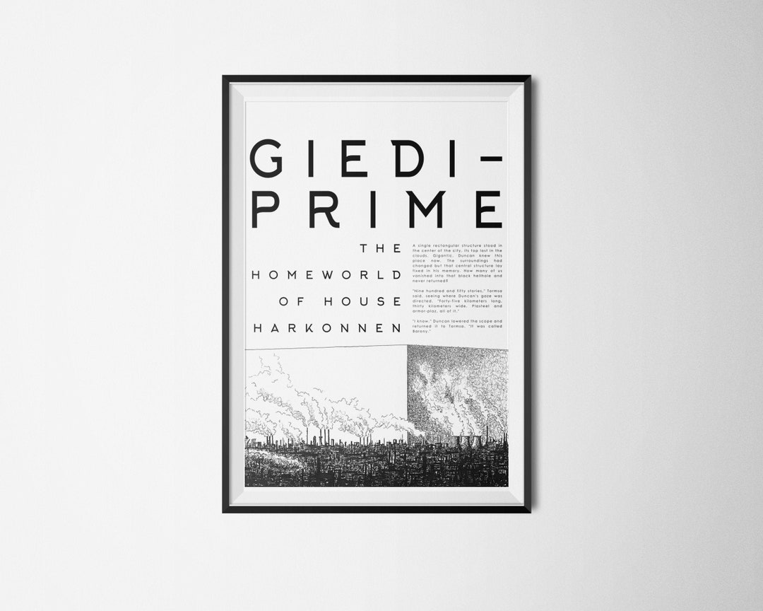 GIEDI-PRIME - House Harkonnen - D. Poster - D. by Frank Herbert ...