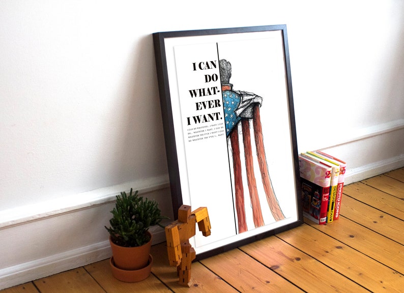 The Boys Homelander Poster I Can Do Whatever I Want - Etsy