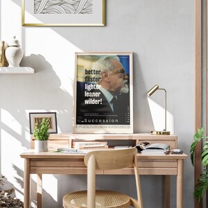 Succession Logan Roy Poster S04E02 Rehearsal Zitat Poster Print On ...