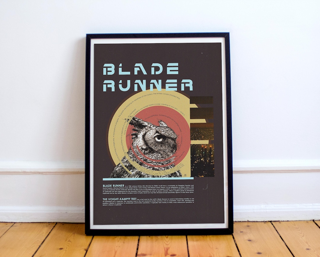 Blade Runner Owl - Hand Drawing - Altenative Poster - Etsy