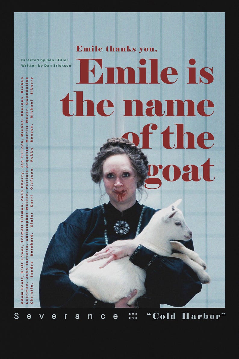 Emile Thanks You - Severance Alternative Poster - S02E10 "cold Harbor ...