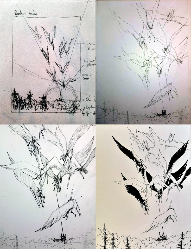 EVA UNIT 02 - the End of Evangelion - NG Evangelion - Hand Drawing ...