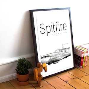 Supermarine Spitfire - WW2 British Fighter Plane - Minimalist Aviation ...