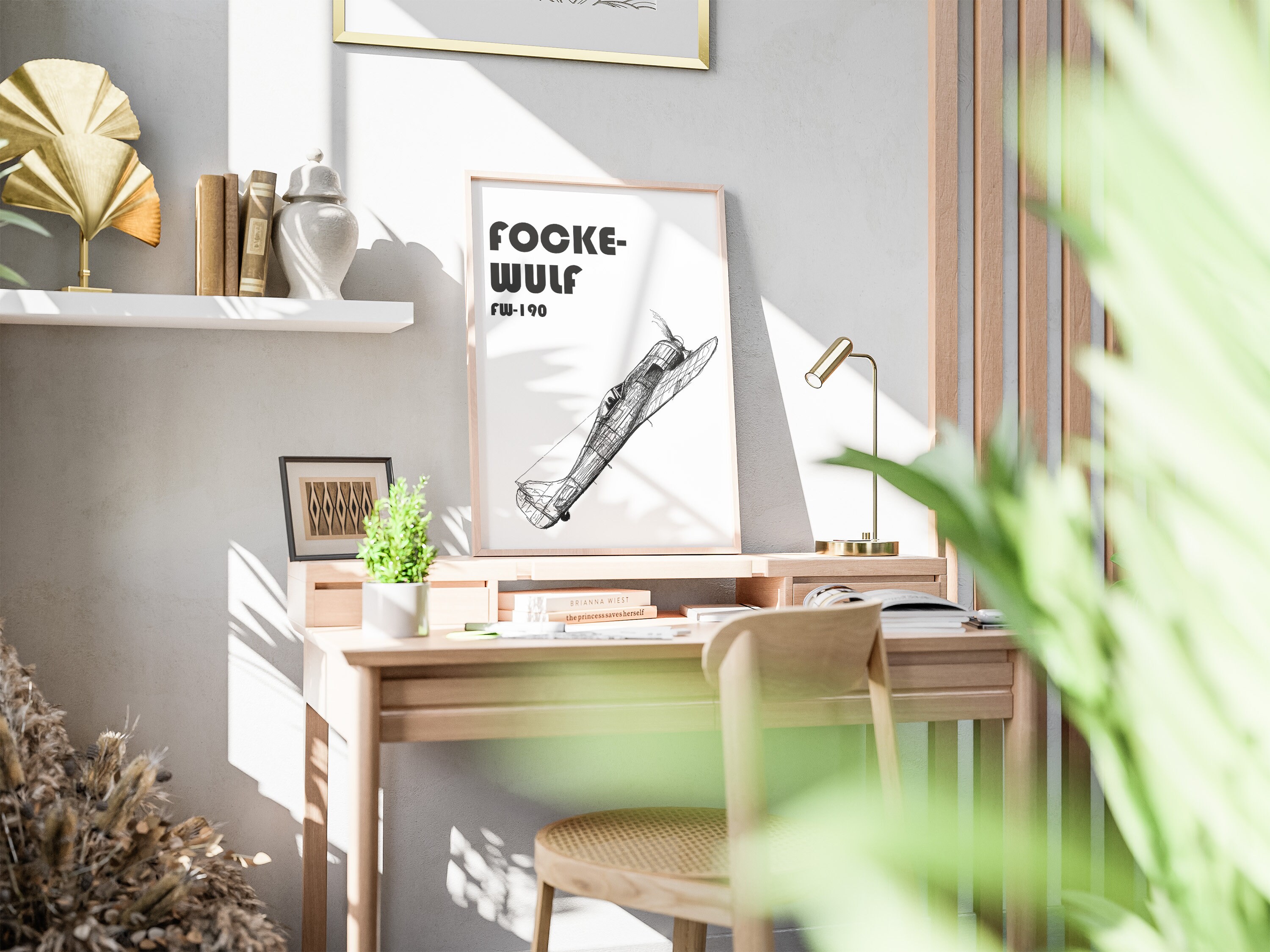 Focke-wulf Fw 190 - Ww2 German Fighter Plane - Luftwaffe - Minimalist ...