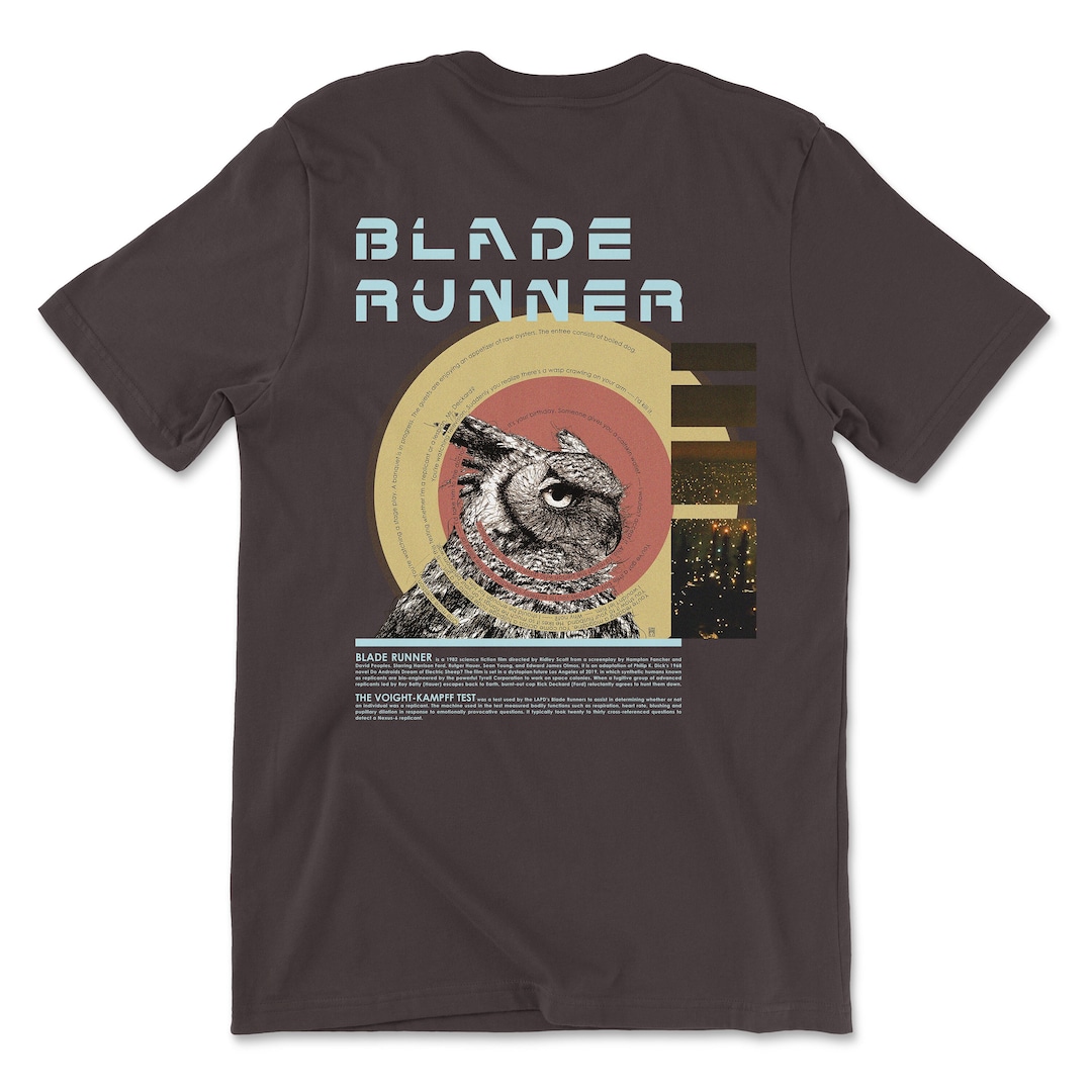 Blade Runner T-shirt: Voight-kampff Test, Owl Design - Etsy