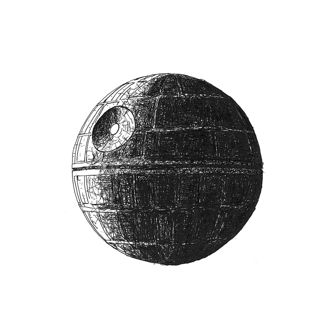 Death Star Poster Vader Quote the Force Fanart Instant - Etsy