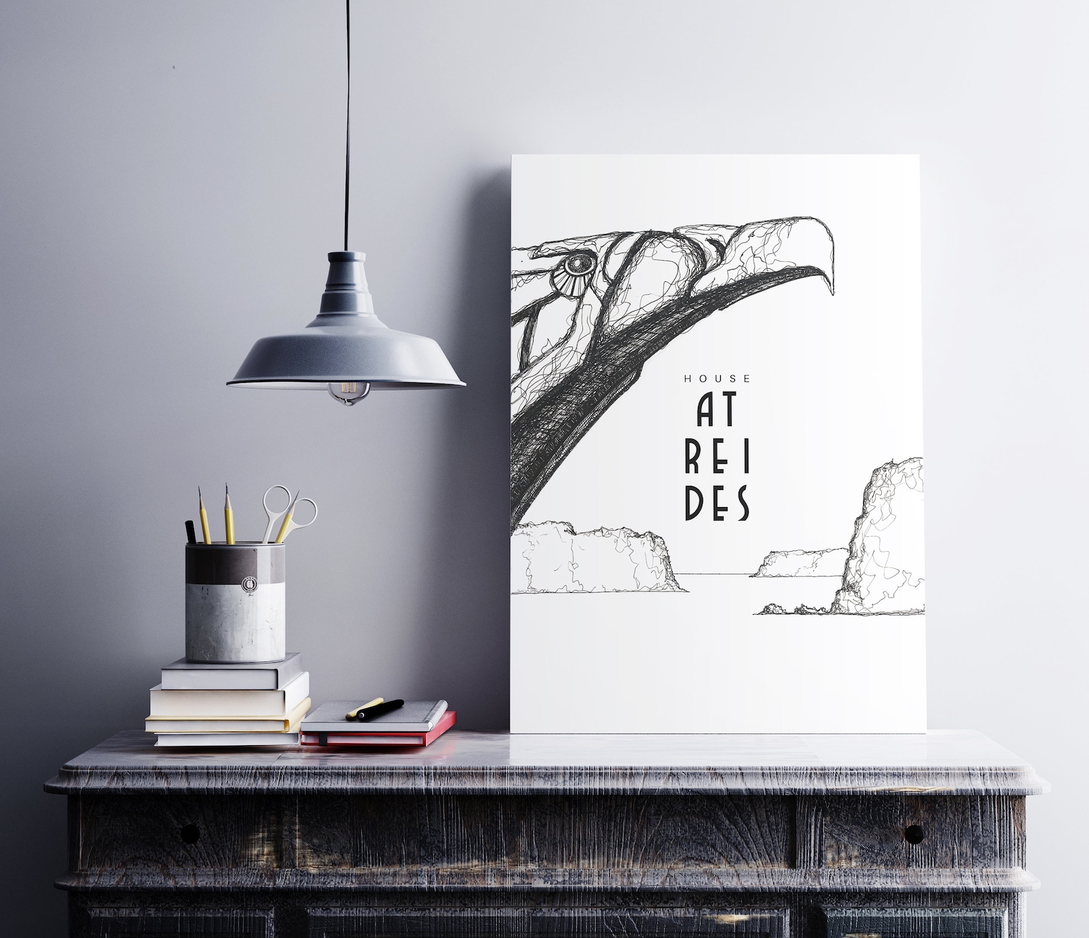 House Atreides Hawk Dune Poster Frank Herbert instant - Etsy