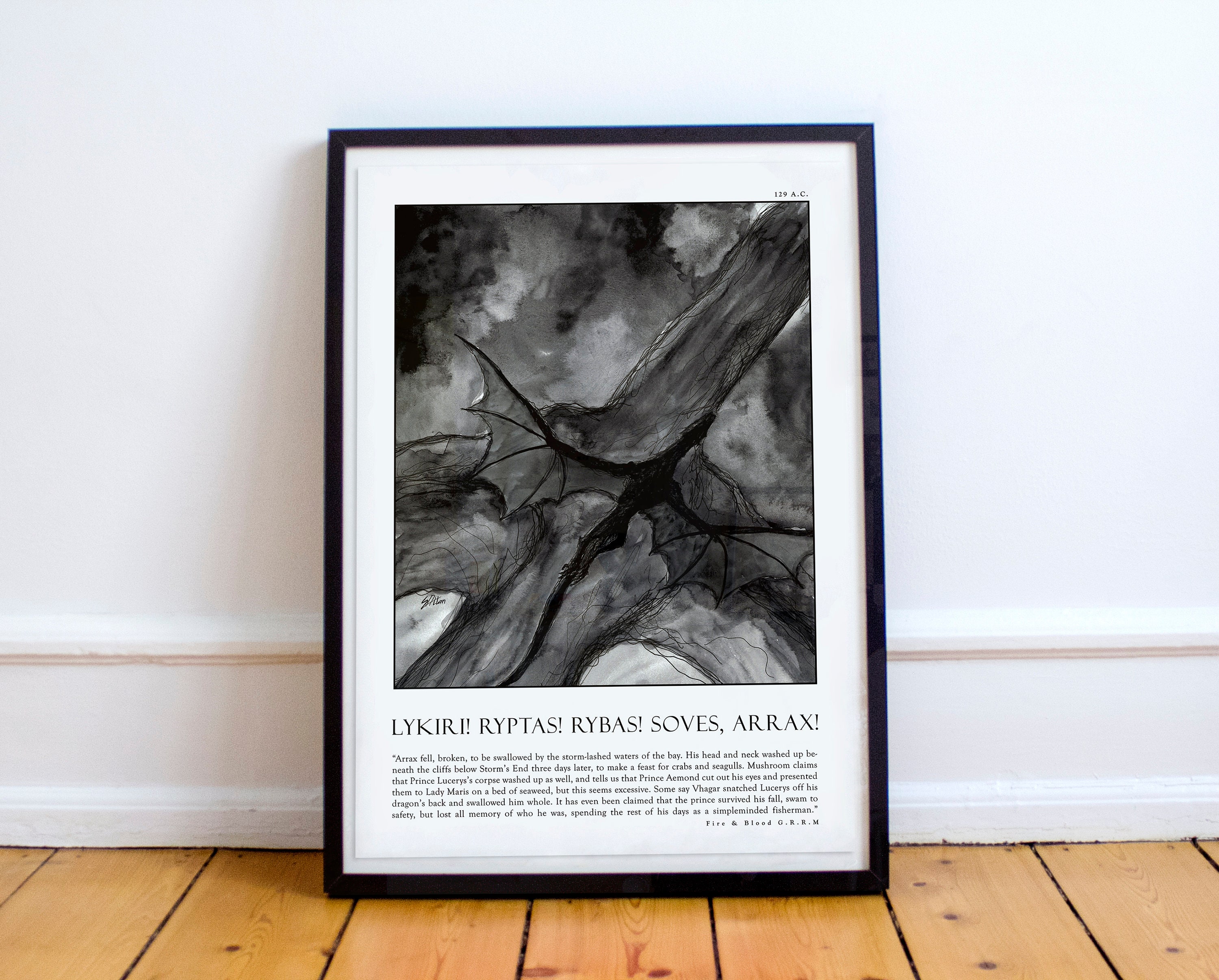 HOTD Fanmade Dragon Print - Valyrian Version - Soves, Arrax! - Arrax ...
