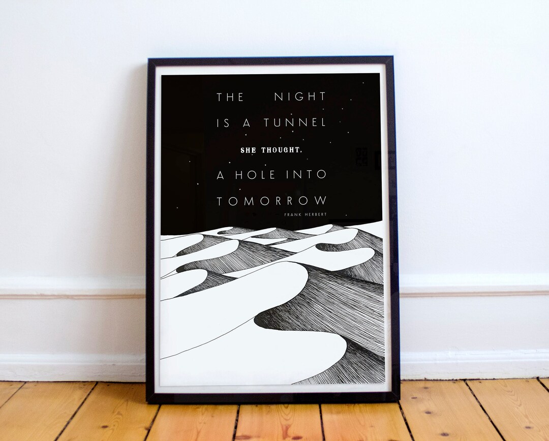 Dune Quote Poster, Frank Herbert, Science Fictionposter, Lady Jessica ...