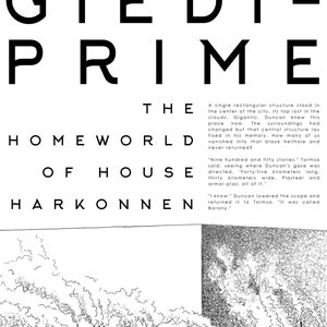 GIEDI-PRIME - House Harkonnen - D. Poster - D. by Frank Herbert ...
