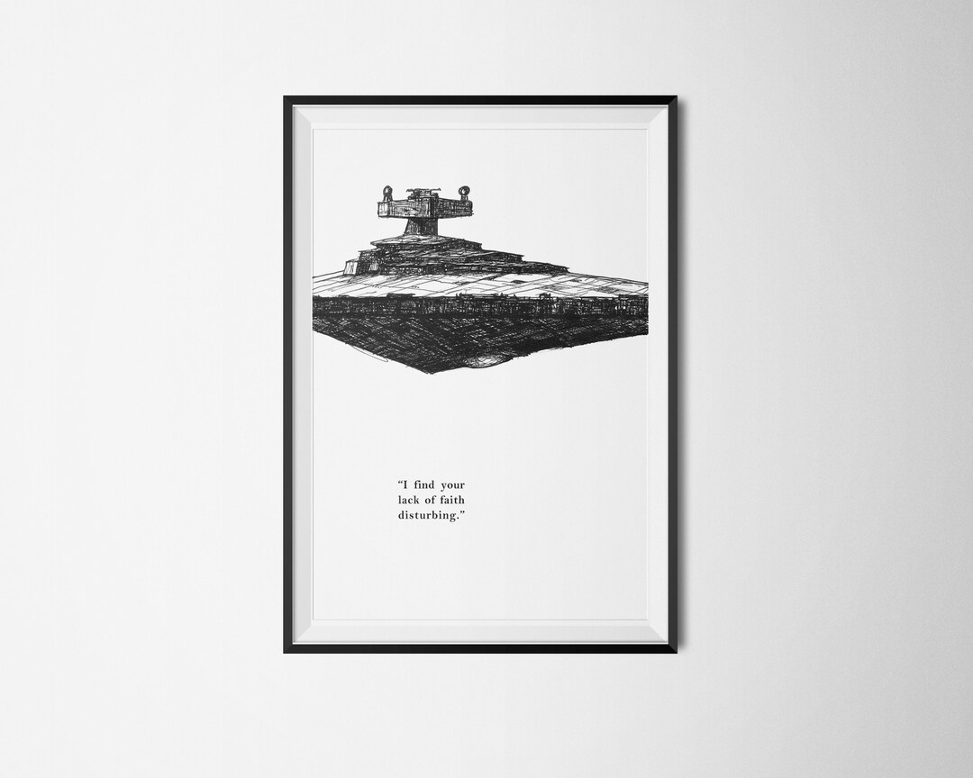 Star Destroyer - Quote Poster - Instant Download - Etsy