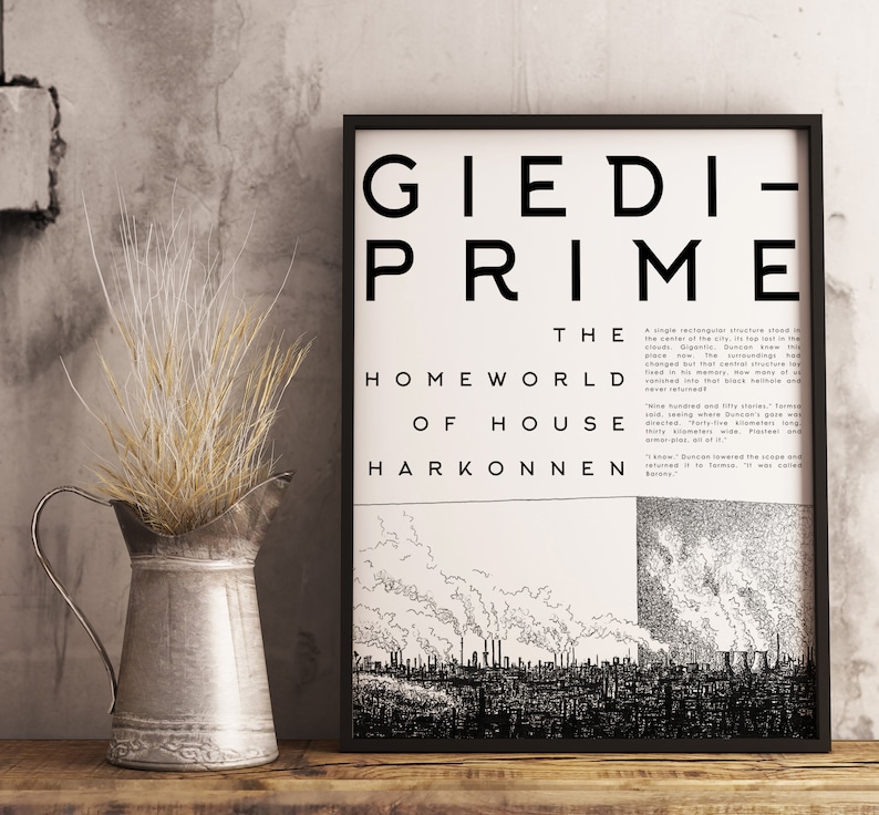 GIEDI-PRIME - House Harkonnen - D. Poster - D. by Frank Herbert ...