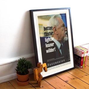 Succession Logan Roy Poster S04E02 Rehearsal Zitat Poster Print On ...